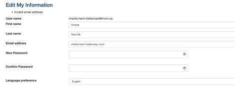 Mypreference Modified Information Not Showing In User Account