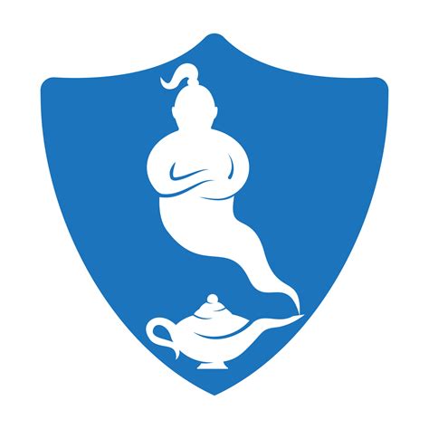Genie With Lamp Logo Designs Vector Genie And Lam Logo Concept Vector Art At Vecteezy