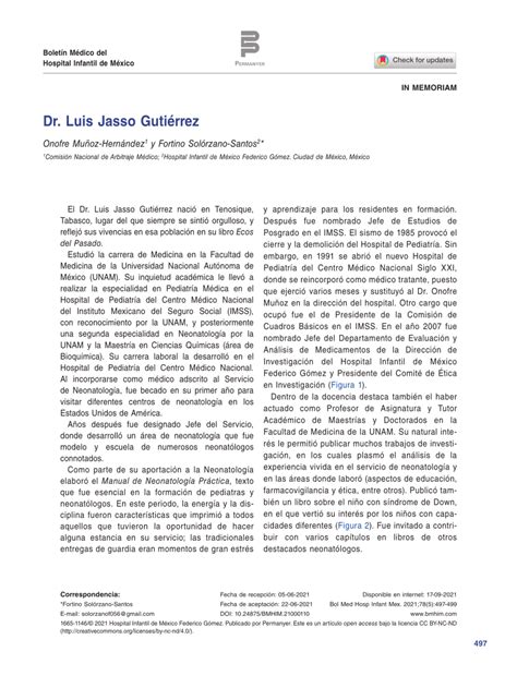 Pdf Dr Luis Jasso Gutiérrez