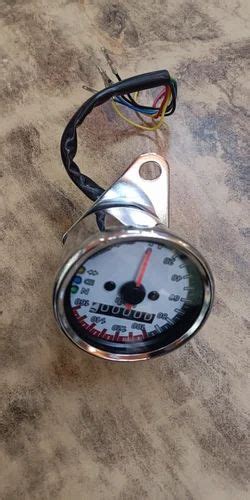 Silver Stainless Steel Two Wheeler Analog Speedometer For Bike At