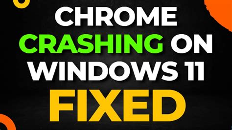 Chrome Crash Windows