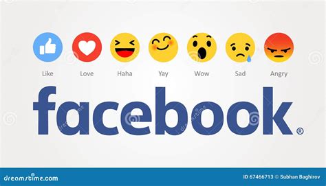 New Facebook Like Button 6 Empathetic Emoji Reactions Editorial Photo 68109691