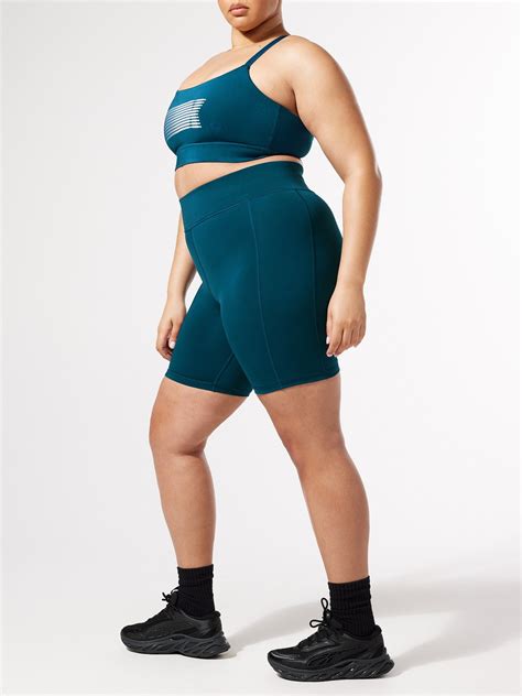 Band It High Waist Bike Short In Blue Savage X Fenty Germany