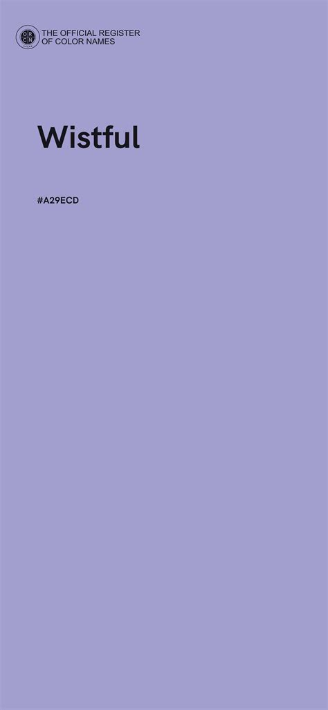 Wistful Color A29ecd The Official Register Of Color Names