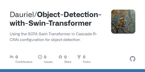 github dauriel object detection with swin transformer using the sota