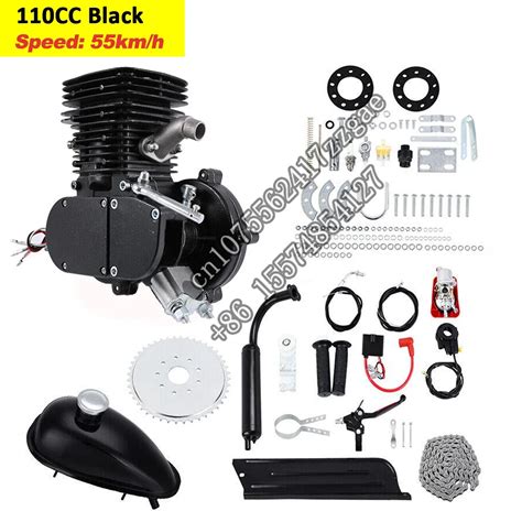 110cc Bisiklet Gaz Motoru Kiti 2 Zamanl Motorlu Bisiklet Motor DIY