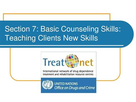 Ppt Section 7 Basic Counseling Skills Teaching Clients New Skills Powerpoint Presentation