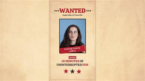 Funny Wanted Poster Presentation Template Slidekit