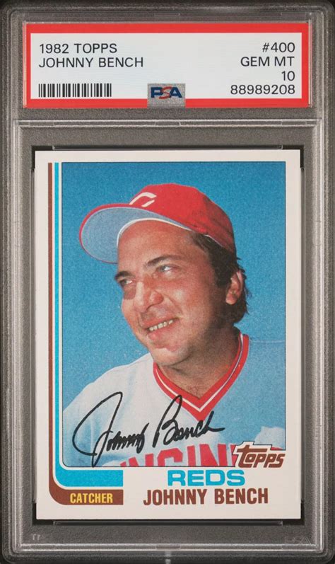 Johnny Bench 1982 Topps 400 Base Price Guide Sports Card Investor