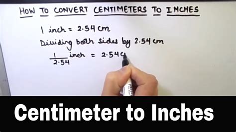 Centimeter To Inches