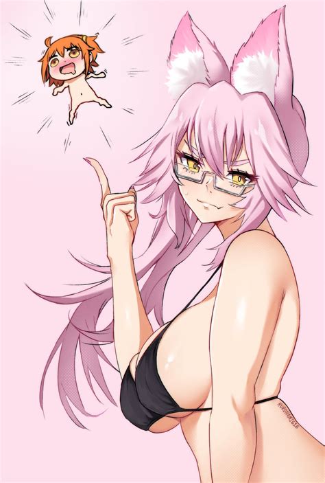 Tamamo Fujimaru Ritsuka And Koyanskaya Fate And 1 More Drawn By