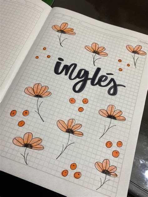 Portada De Cuadernos Inglés 🇺🇸 Bullet Journal Design Ideas Bullet