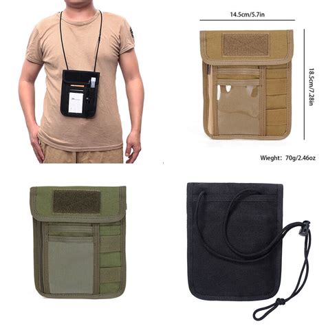 Us Anti Theft Rfid Blocking Passport Holder Neck Travel Hidden Wallet