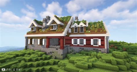 Norwegian Grass Roof House Minecraft Map
