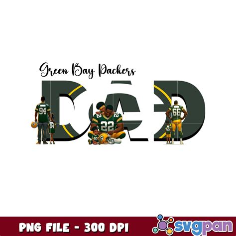 Green Bay Packers Dad Png Nfl Green Bay Packers Png Amercan Football Svgpan