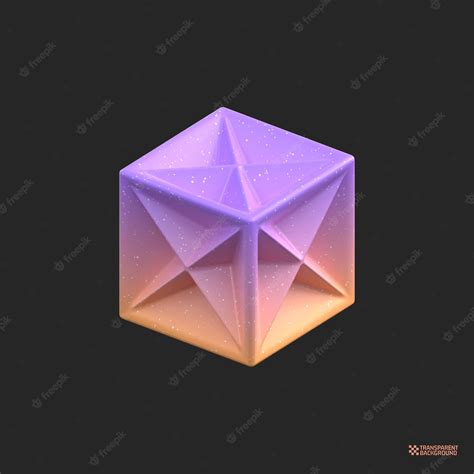Premium Psd 3d Rendering Abstract Gradient Object Art Geometric Shapes