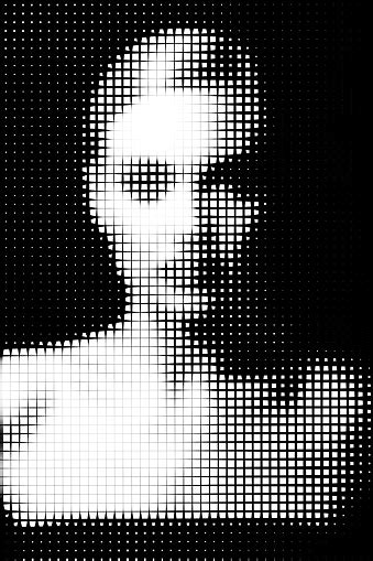 Abstract Beautiful Woman Face Silhouette Illustration Made From Lines
