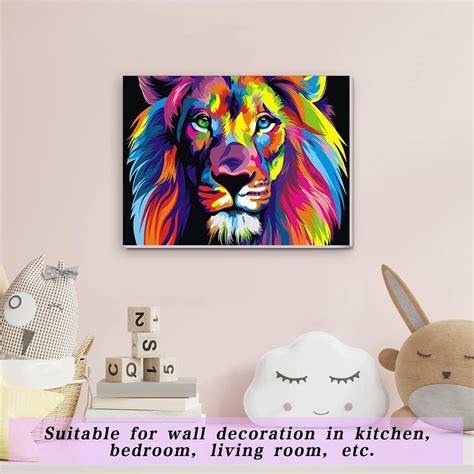 ifymei Pintura por números para niños y adultos principiantes kits de pintura en lienzo de