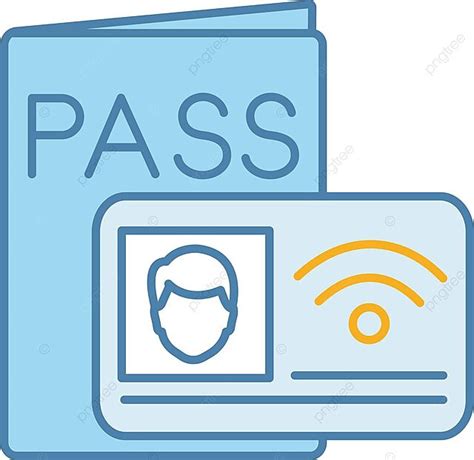 Nfc Identification System Color Icon Name Rfid Pass Vector Name Rfid Pass Png And Vector With