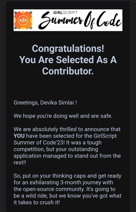 Devika Simlai On Linkedin Gssoc23 Opensource Opensourcecommunity