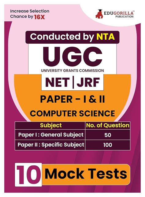 Buy Nta Ugc Netjrf Computer Science Book 2024 Paper I And Ii