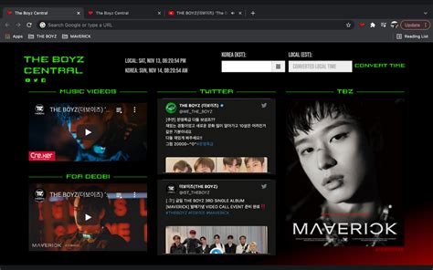 The Boyz Central Chrome 웹 스토어