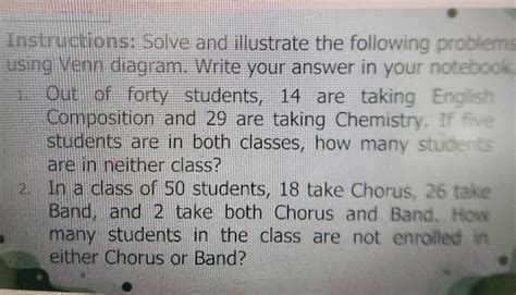 Solved Instructions Solve And Illustrate The Following Problems Using