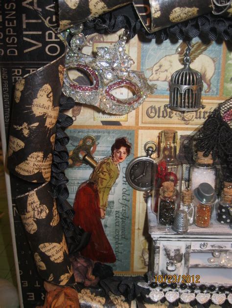 old curiosity shop exploding canvas project idea