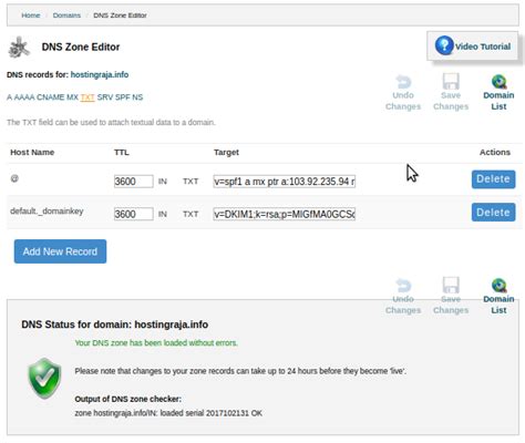 Dns Zone Editor Ovipanel