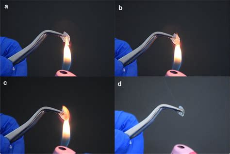 A D Flammability Test Of The Py13tfsi Litfsi Pmma Polymer Electrolyte