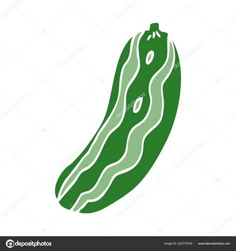 Cartoon Doodle Cucumber Plant Stock Vector Image By ©lineartestpilot