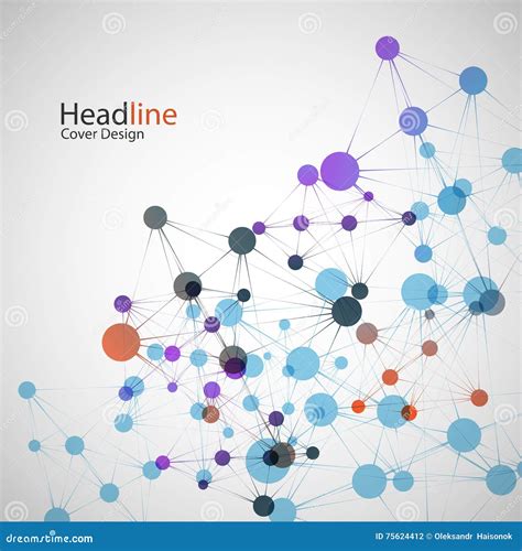 Vector Network Background For Presentation Connect Concept Stock Vector Illustration Of Icon