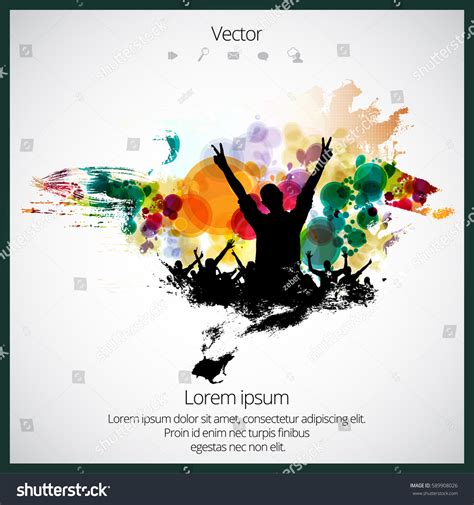Silhouette Dancing People Stock Vector Royalty Free 589908026