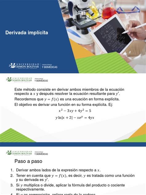 Derivada Implicita Pdf Derivado Ecuaciones