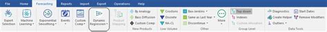 dynamic regression forecast pro