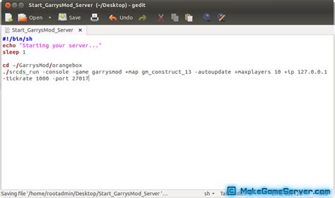 MakeGameServer How To Make A Garrys Mod Linux Server Making Garrys Mod Linux Server