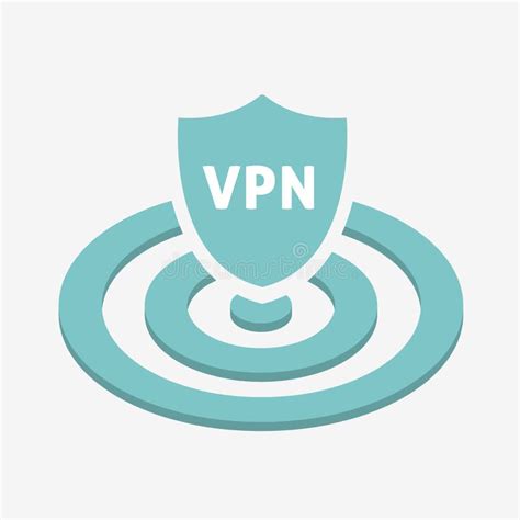 VPN Icon Concept Virtual Private Network Service Stock Vector