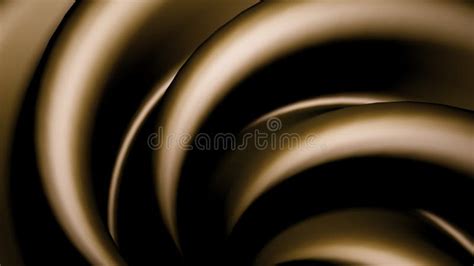 Abstract Spinning Convex Shapes Design Bright Curved Glossy Blades