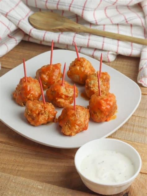 Slow Cooker Buffalo Chicken Meatballs Recipe Wondermom Wannabe