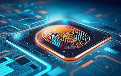 digital fingerprint scanner scan biometric identity and access