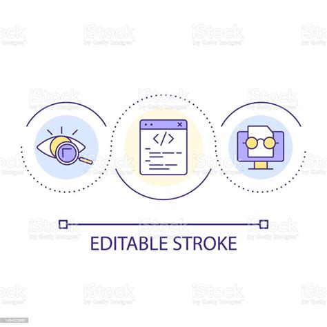 Improve Code Readability Loop Concept Icon Stock Illustration