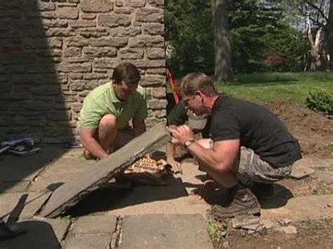 How To Install Slate Walkway How To Build A Stone Sidewalk Or Garden