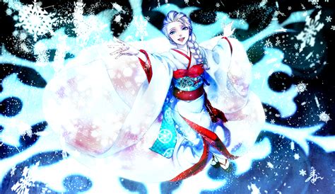 Wallpaper Cartoon Frozen Movie Fan Art Princess Elsa 1865x1080