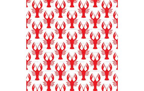 Crawfish Pattern Background Graphic By Tribaliumart · Creative Fabrica