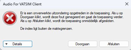 Error Connecting Afv Other Software Vatsim Forum