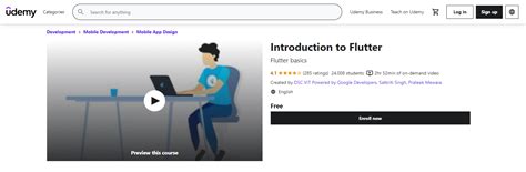 4 Kelas Flutter Gratis Di Udemy Arkatama