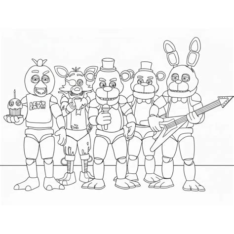 21 Five Nights At Freddys Coloring Pages Create Your Story
