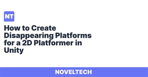 how to create disappearing platforms for a 2d platformer in unity