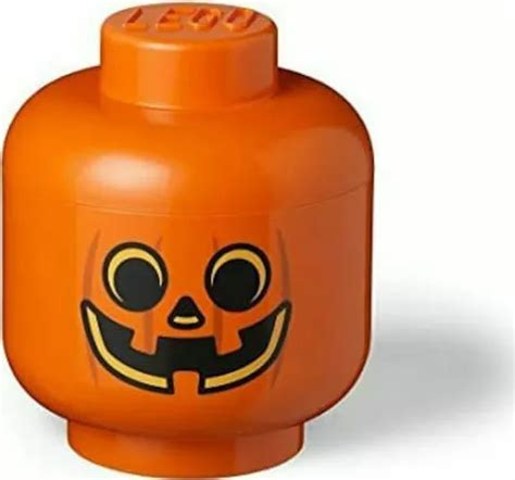 Παιδικό Κουτί Αποθήκευσης Room Copenhagen Lego Head Pumpkin 24x24x27cm
