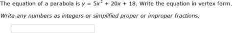 Ixl Write A Quadratic Function In Vertex Form Algebra 2 Practice